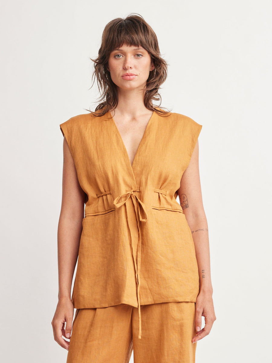 Robbie Tunic Vest – Self Contrast